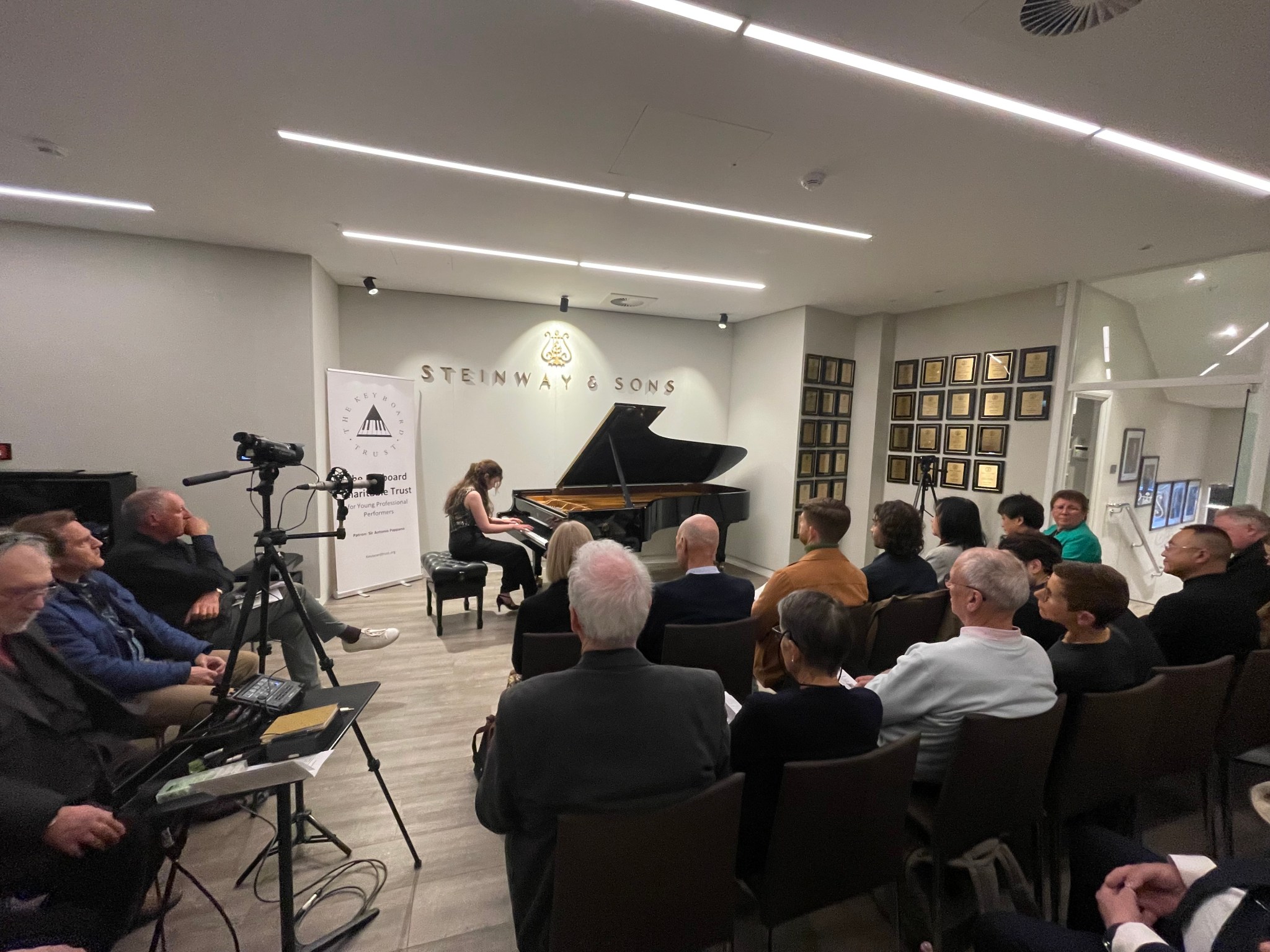 Diana Cooper at Steinway & Sons for the Keyboard Trust ‘Playing of ...